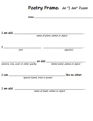 30+ I am Poem Examples | Examples