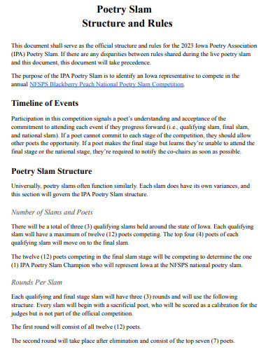 30+ Slam Poetry Examples in PDF | Examples