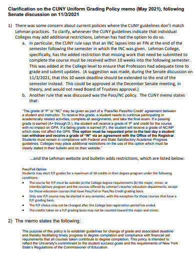 30+ Policy Memo Examples in Word | Google Docs | Apple Pages | PDF ...