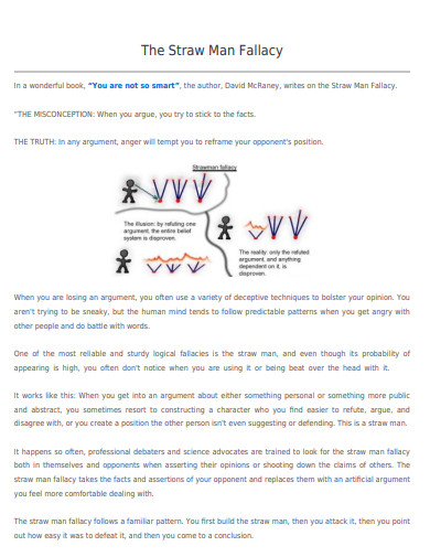 Straw Man Fallacy | Examples