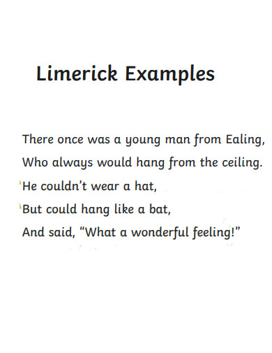 30+ Limerick Poem Examples in PDF | Examples