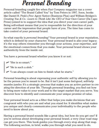 30+ Personal Brand Statement Examples in PDF | Examples