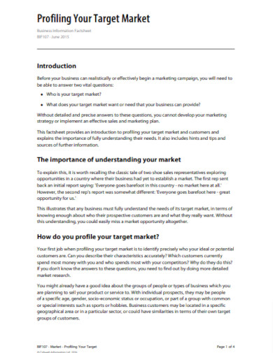 34+ Target Market - Example, PDF | Examples