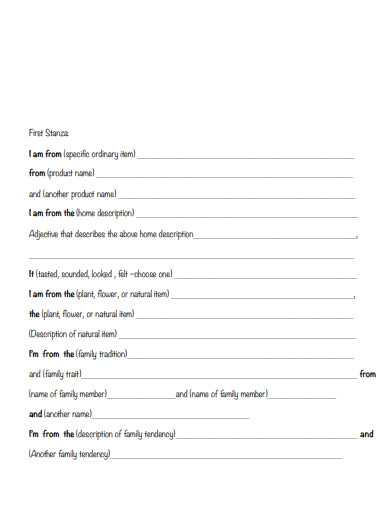 I Am from Poem - 30+ Examples, Format, How to Write, PDF