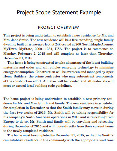 30+ Project Scope Examples in Word Google Docs Apple Pages PDF | Examples