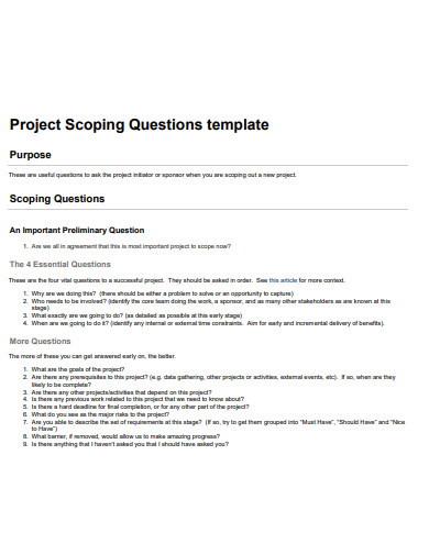 30+ Project Scope Examples in Word Google Docs Apple Pages PDF | Examples