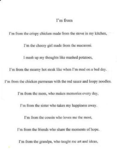 I Am from Poem - 30+ Examples, Format, How to Write, PDF