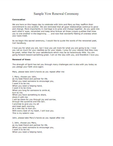 24+ Unique Wedding Vows - Examples, PDF | Examples