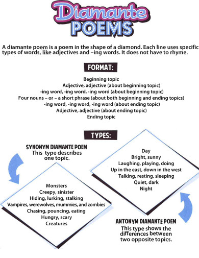 30+ Diamante Poem Examples in PDF | Examples