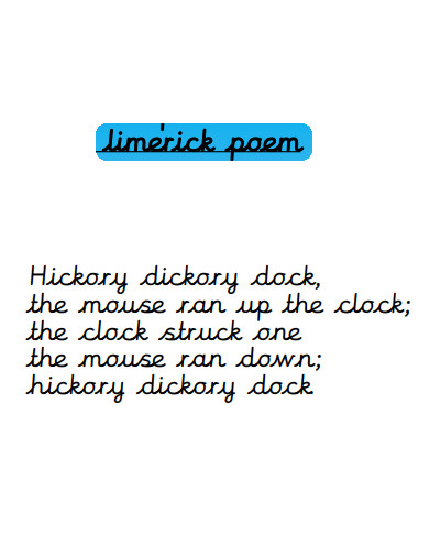 30+ Limerick Poem Examples in PDF | Examples