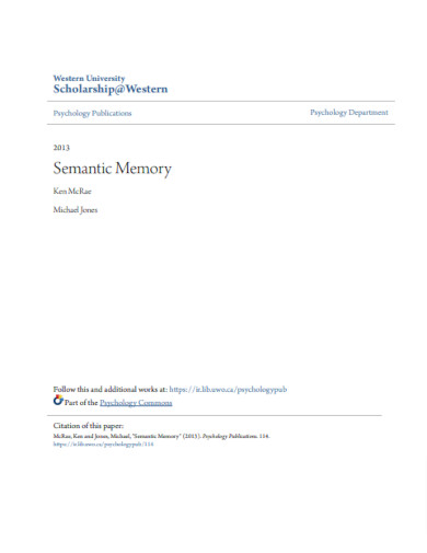 19+ Semantic Memory - Examples, PDF, Google Docs | Examples