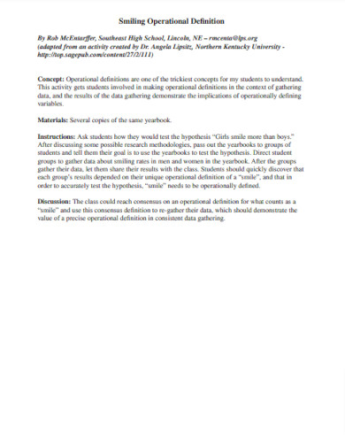 Operational Definition | Examples