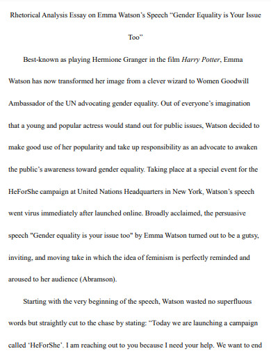 30+ Rhetorical Analysis Essay Examples in PDF | Google Docs | Word ...