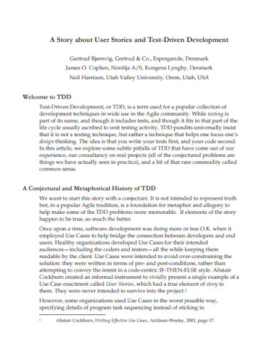 User Stories - 34+ Examples, Format, How to Write, PDF