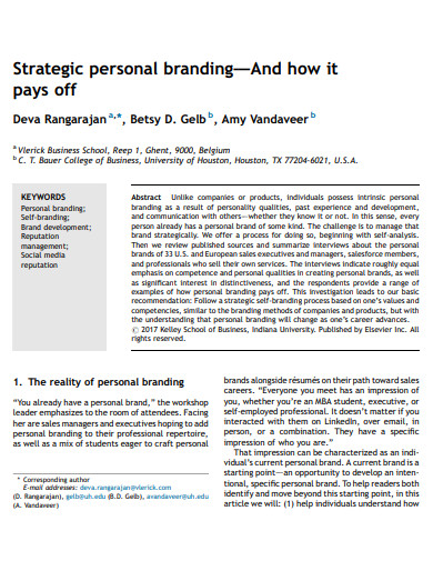 30+ Personal Branding Examples in PDF, DOCS | Examples