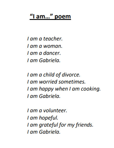 30+ I am Poem Examples | Examples