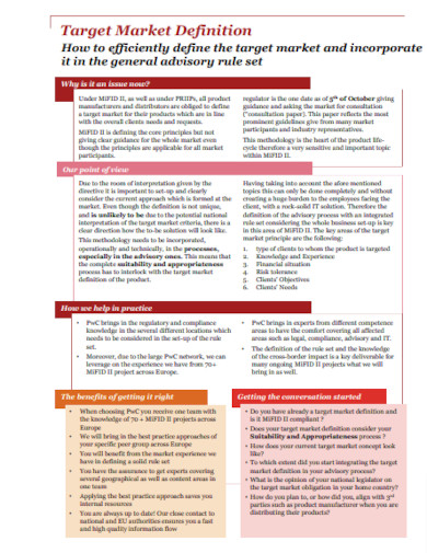 34+ Target Market - Example, PDF | Examples