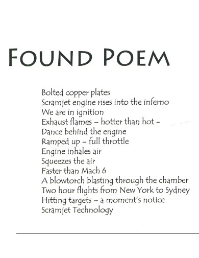 30+ Found Poem Examples in PDF | Examples