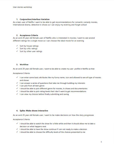 User Stories - 34+ Examples, Format, How to Write, PDF