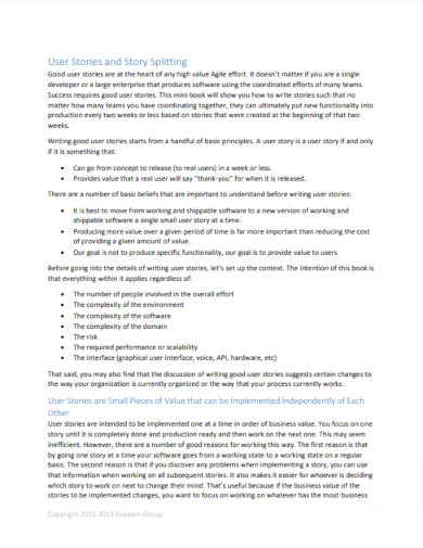 User Stories - 34+ Examples, Format, How to Write, PDF