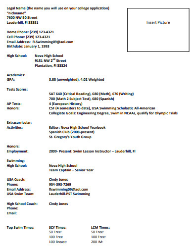 High School Students Resume - 30+ Examples, Word, Google Docs, Apple ...