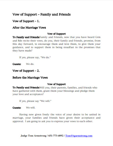 24+ Unique Wedding Vows - Examples, PDF | Examples