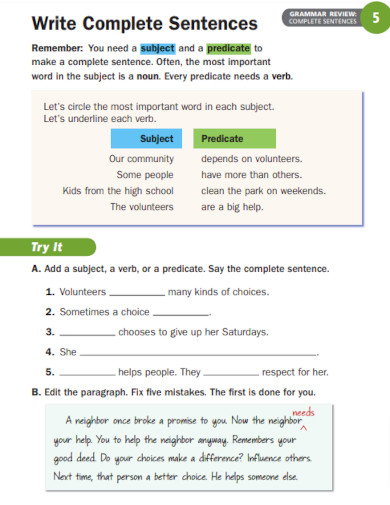 Complete Sentence - 30+ Examples, How to Create