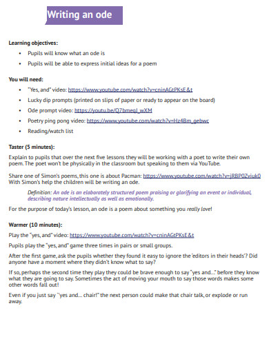 Ode Poem - 30+ Examples, Format, How to Write, PDF