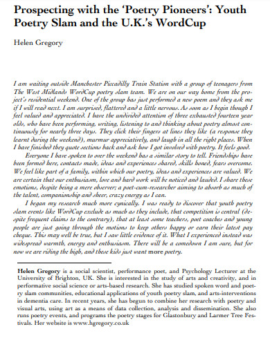 30+ Slam Poetry Examples in PDF | Examples