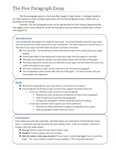 34+ 5 Paragraph Essay Example | Examples