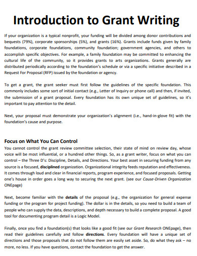 30+ Grant Writing Examples in Excel, Word, Google Docs, PDF, Apple Pages | Examples