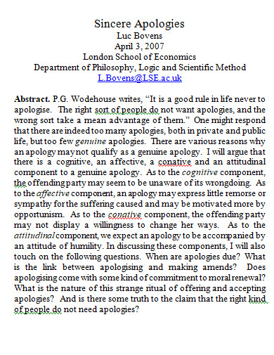 30+ Sincere Apologies Examples in PDF, DOC | Examples