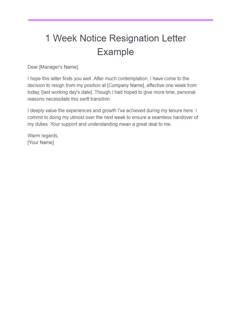20 Resignation Notice Letter Examples To Download