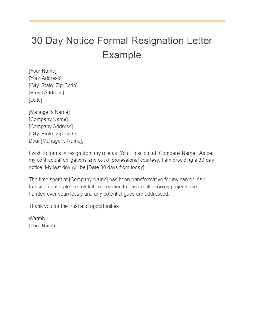 19+ Formal Resignation Letter Examples, How to Write, Tips | Examples