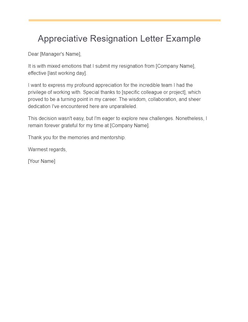 23+ Thankful Resignation Letter Examples, How to Write, Tips | Examples