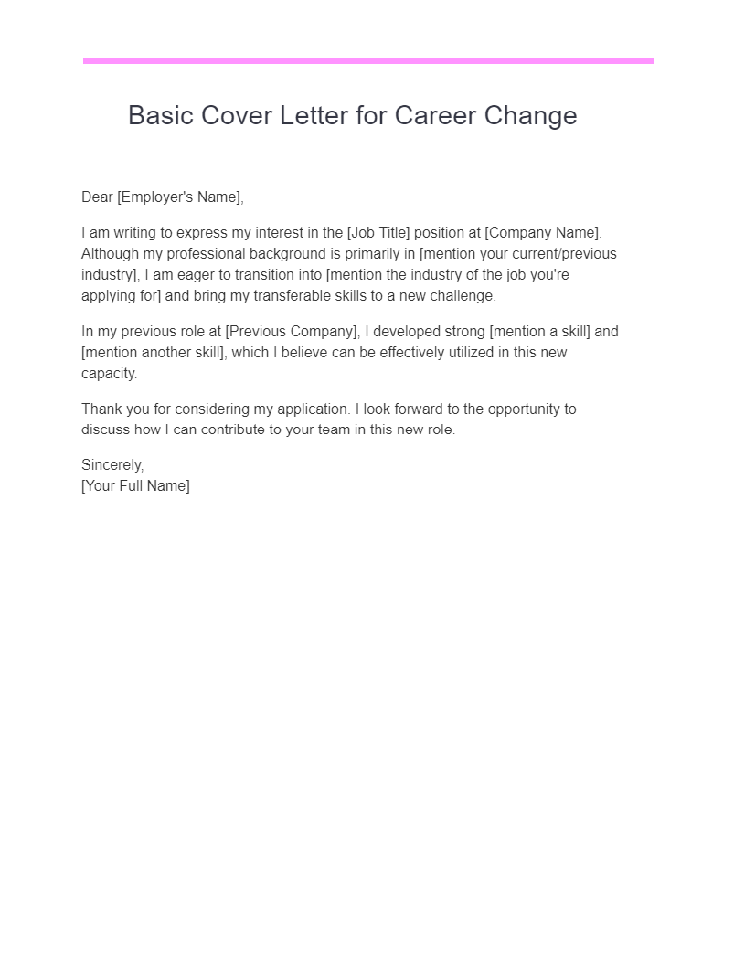 17+ Basic Cover Letter Examples, How to Use Guide | Examples