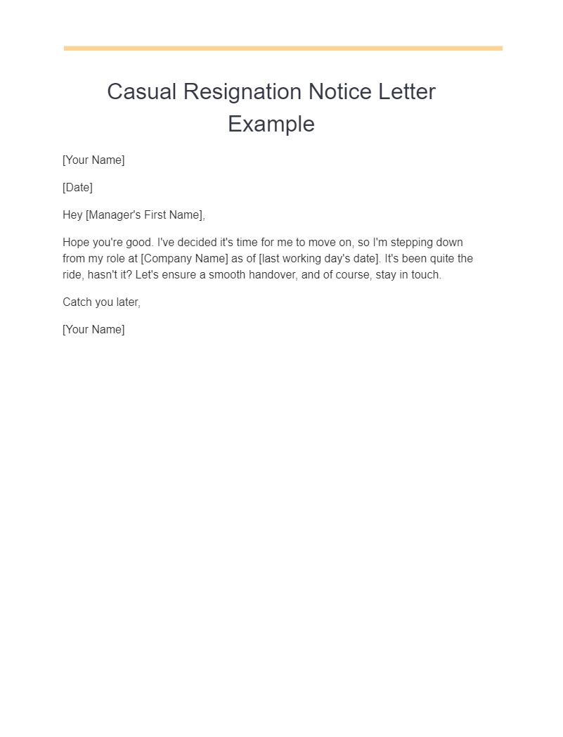20+ Resignation Notice Letter Examples, How to Write, Tips | Examples