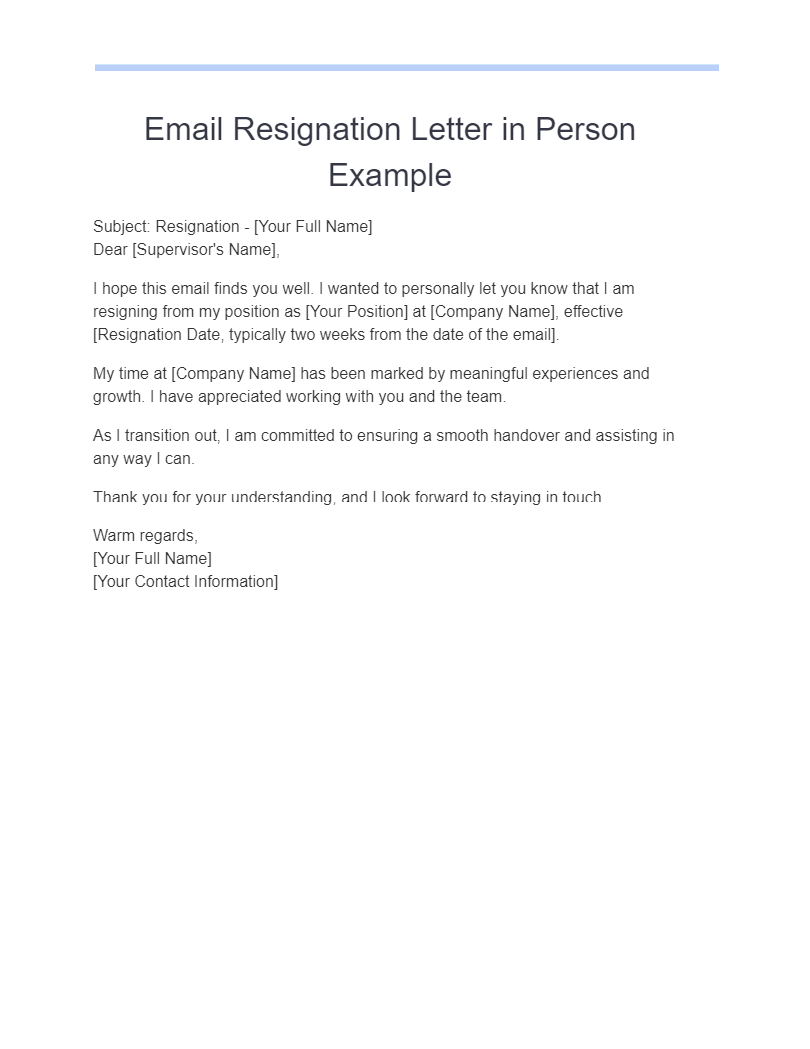 18+ Email Resignation Letter Examples, How to Write, Tips | Examples