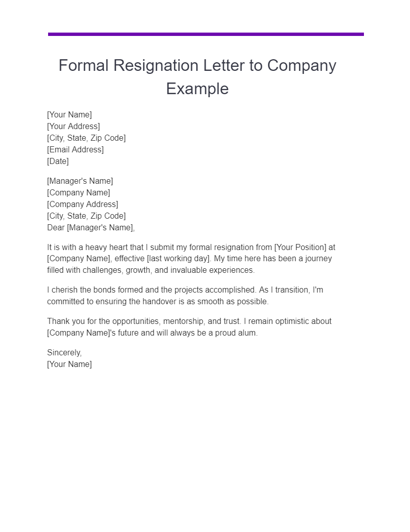 19+ Formal Resignation Letter Examples, How to Write, Tips | Examples