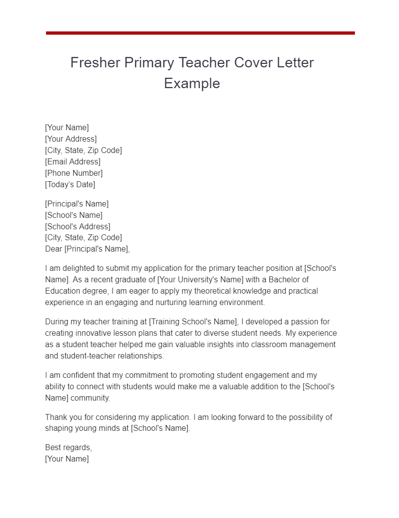 15 Fresher Cover Letter Examples To Download 15 Fresher Cover Letter Examples To Download
