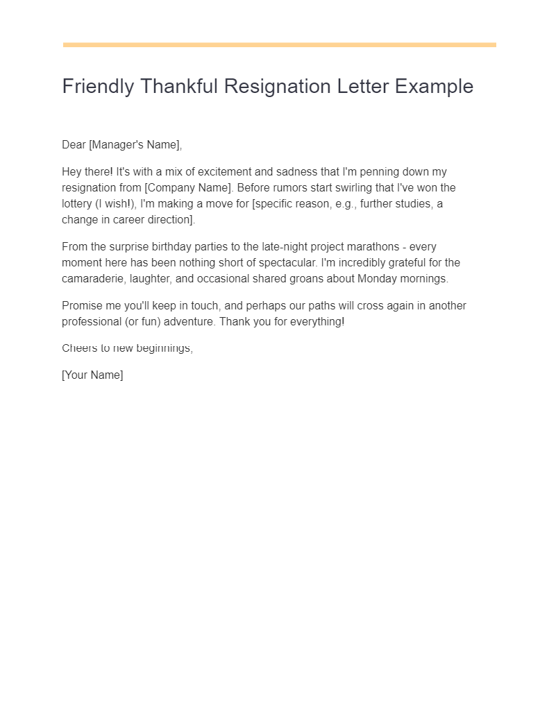 23+ Thankful Resignation Letter Examples, How to Write, Tips | Examples
