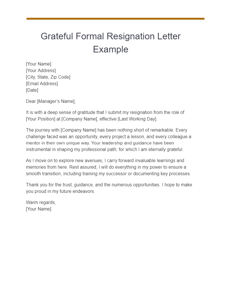 19+ Formal Resignation Letter Examples, How to Write, Tips | Examples