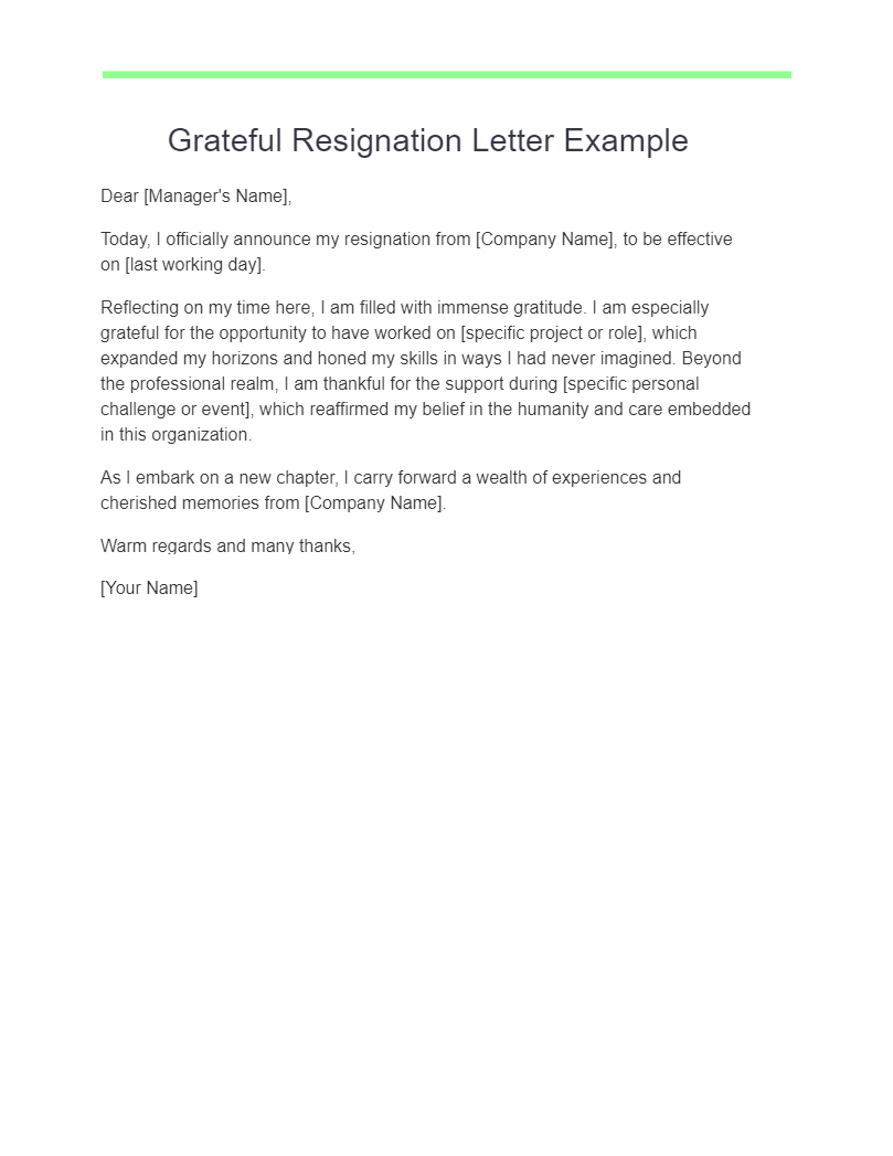 23+ Thankful Resignation Letter Examples, How to Write, Tips | Examples