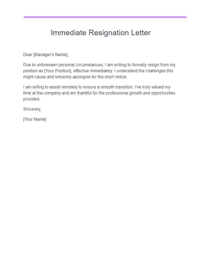 24+ Work Resignation Letter Examples, How to Write, Tips | Examples