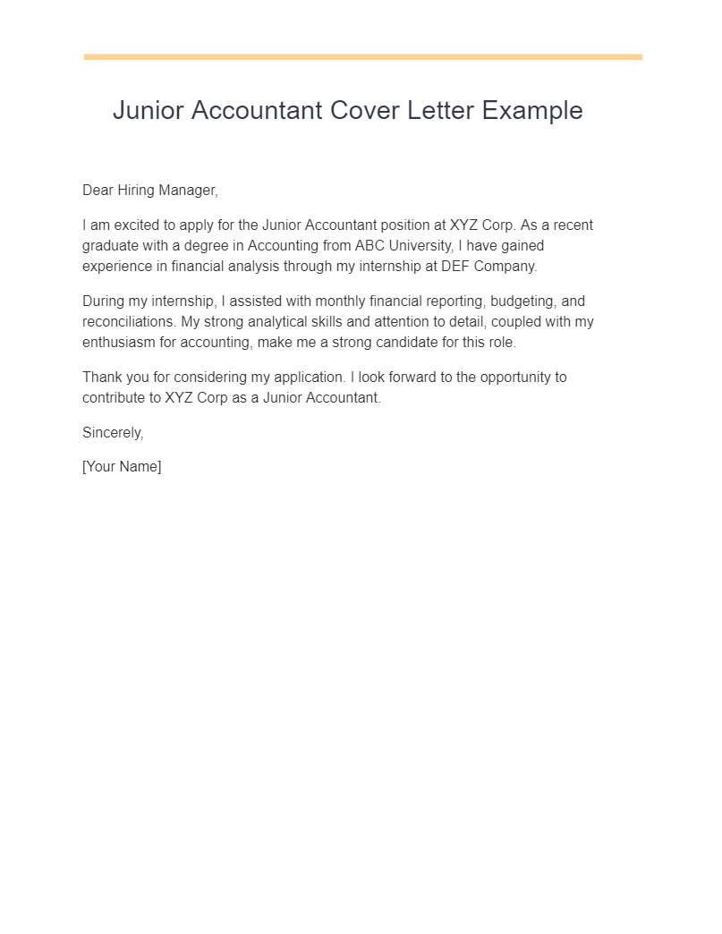Accountant Cover Letter 21 Examples Format How To Write PDF
