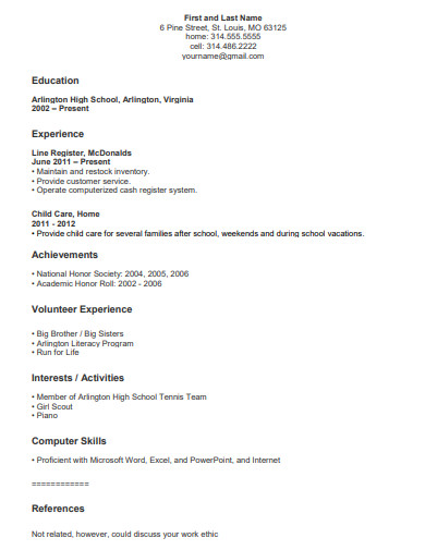 18+ National Honor Society Resume Examples, Free Download, How to Write ...