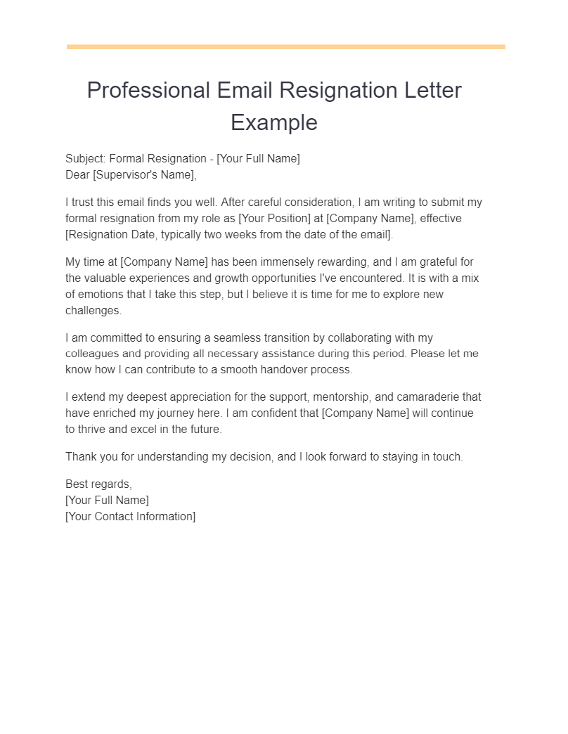 18+ Email Resignation Letter Examples, How to Write, Tips | Examples