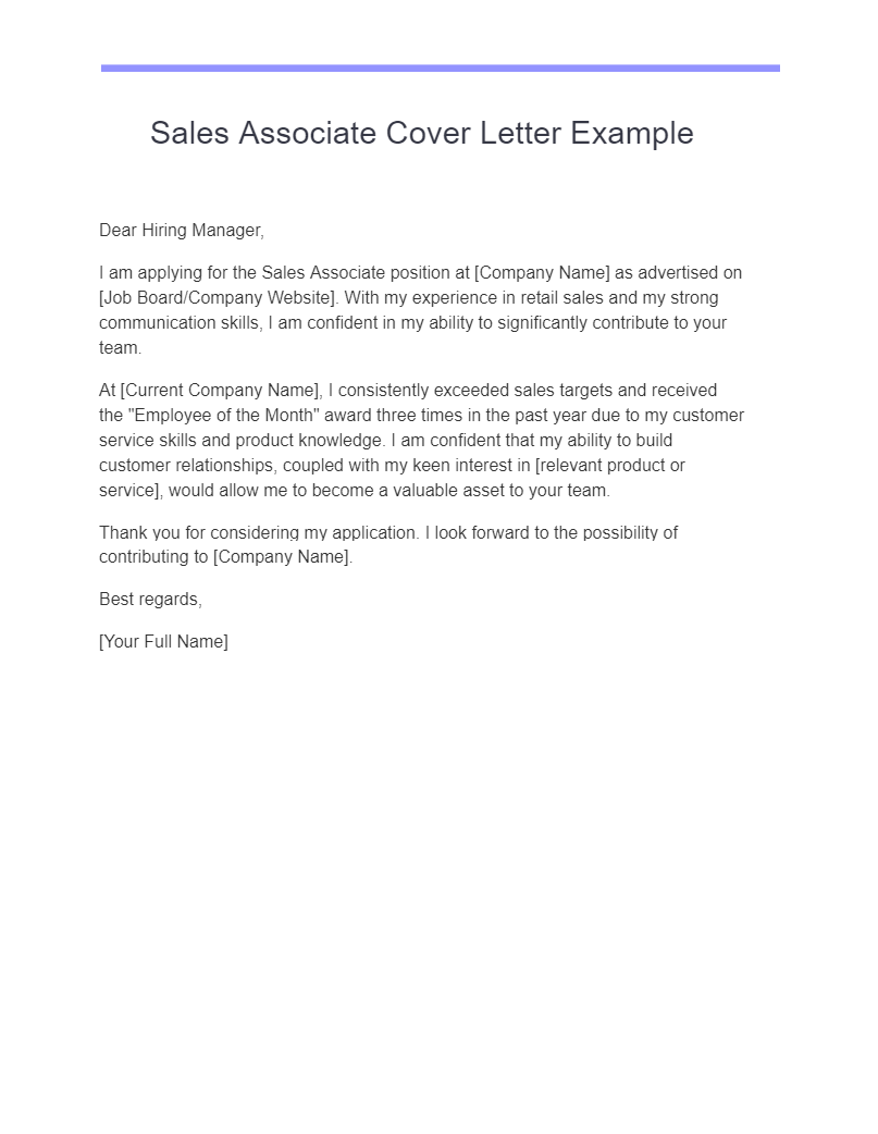 22+ Sales Cover Letter Examples, How to Write, Tips | Examples