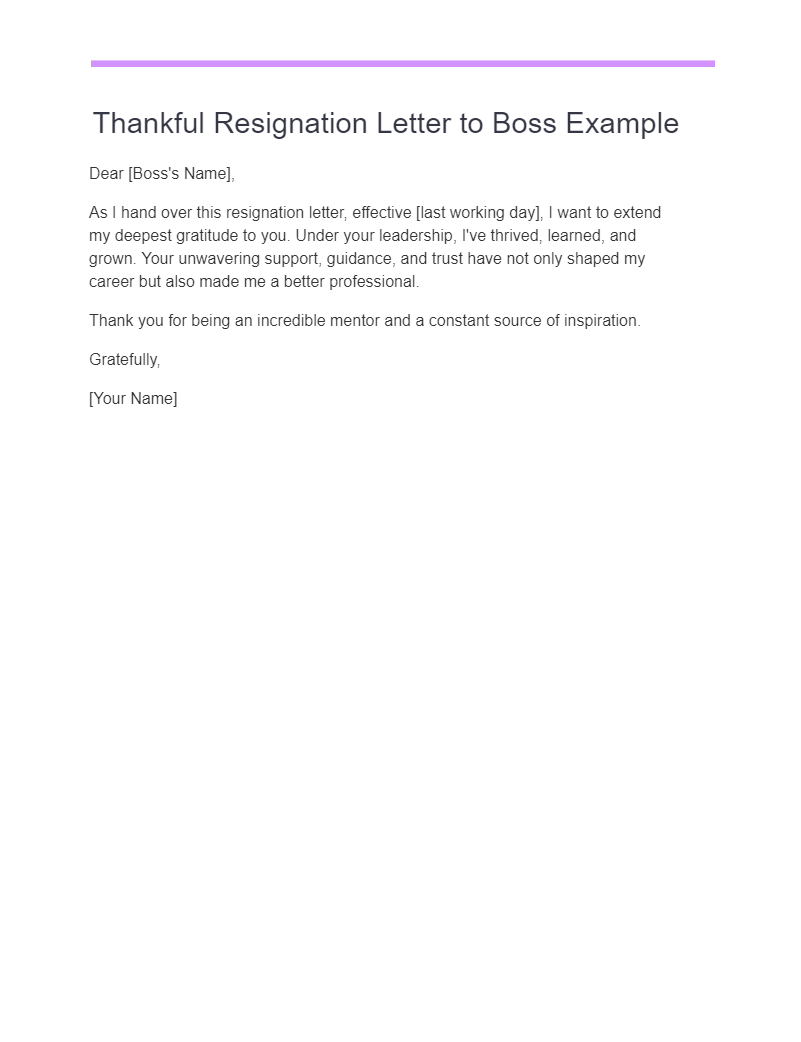 23+ Thankful Resignation Letter Examples, How to Write, Tips | Examples