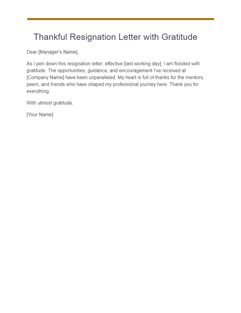 23+ Thankful Resignation Letter Examples, How to Write, Tips | Examples